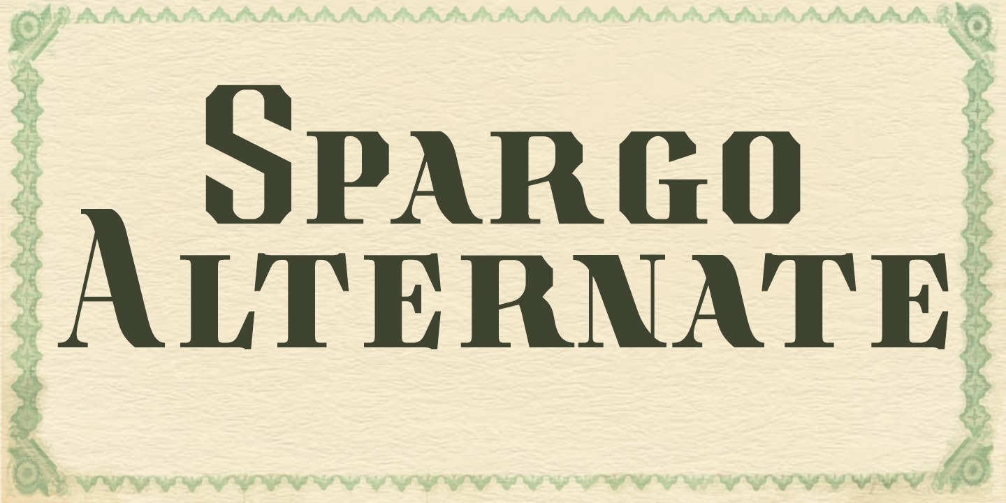 Spargo Outline czcionka | Czcionki.pro