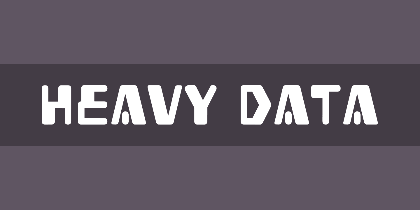 Heavy Data Regular czcionka | Czcionki.pro