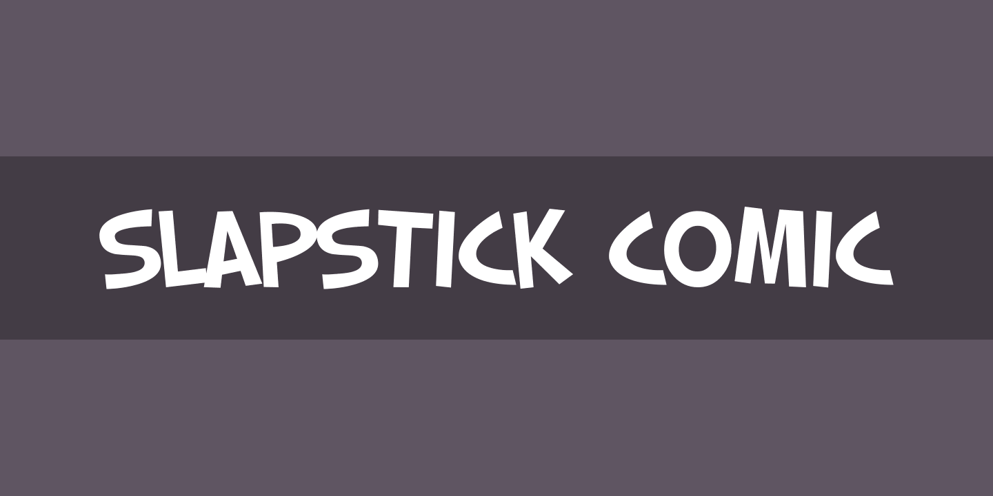 Slapstick Comic Regular czcionka | Czcionki.pro