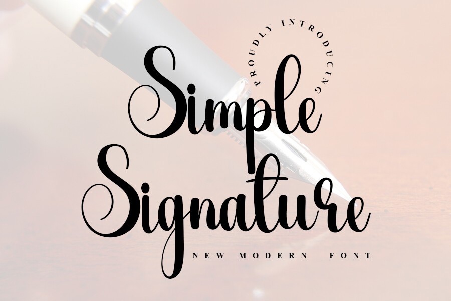 Simple Signature Regular czcionka | Czcionki.pro